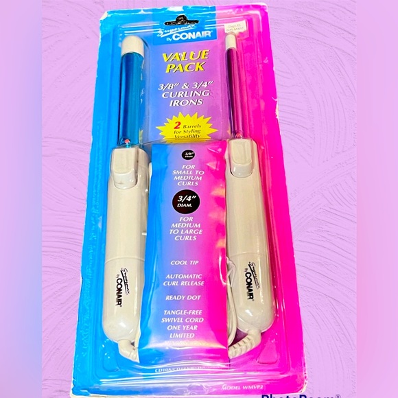 Hair | Supermax By Conair 2 Curling Irons Value Pack Vintage Still In ...